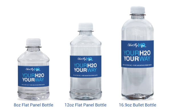 Custom Water Bottle Sizes | 8oz, 12oz, 16.9oz